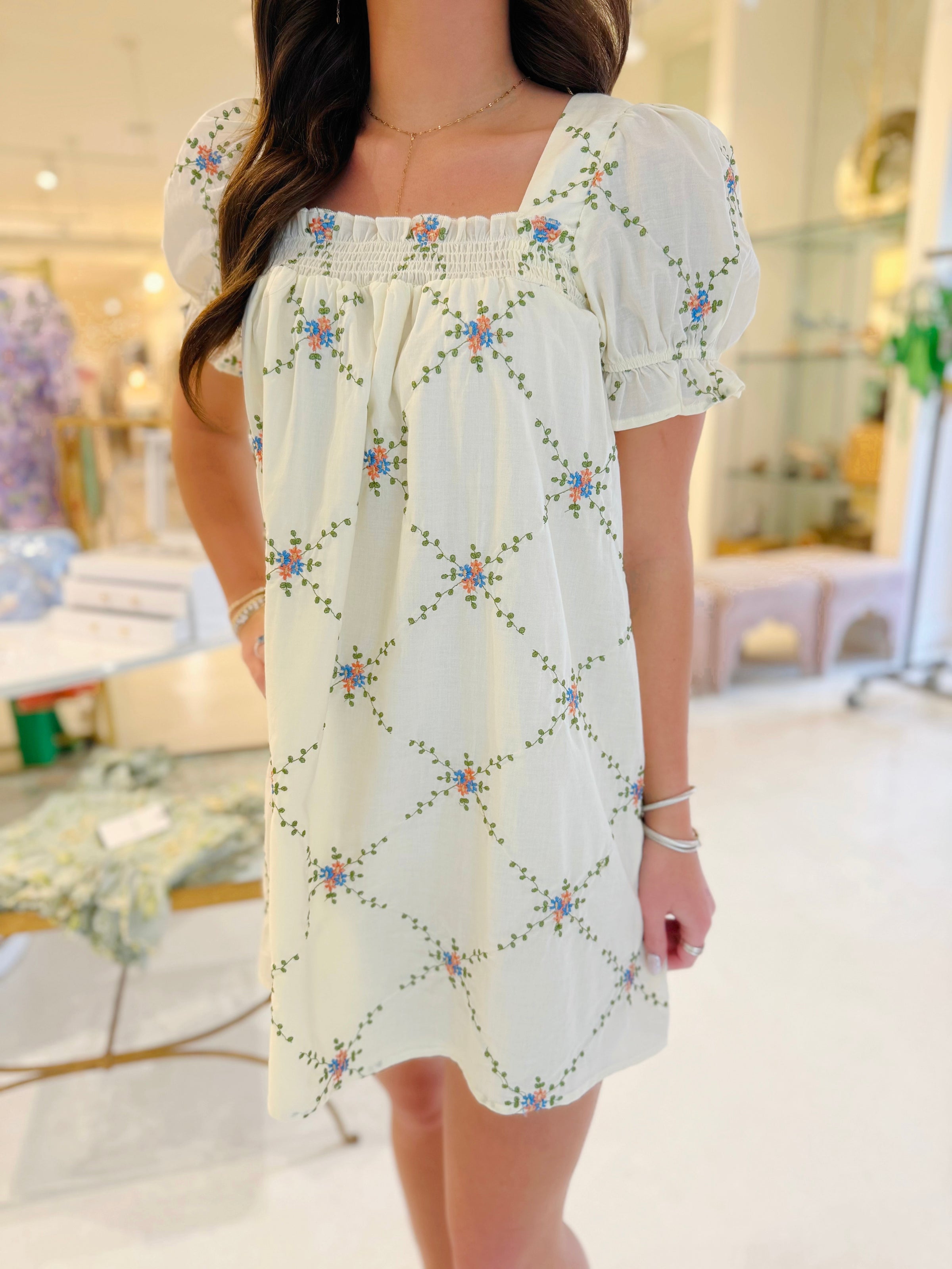 Piper Embroidered Mini Dress – Dsquared Clothing